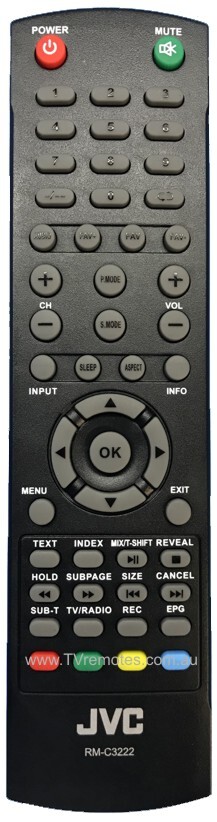 Genuine Original JVC TV Remote Control RM-C3222, RMC3222.
